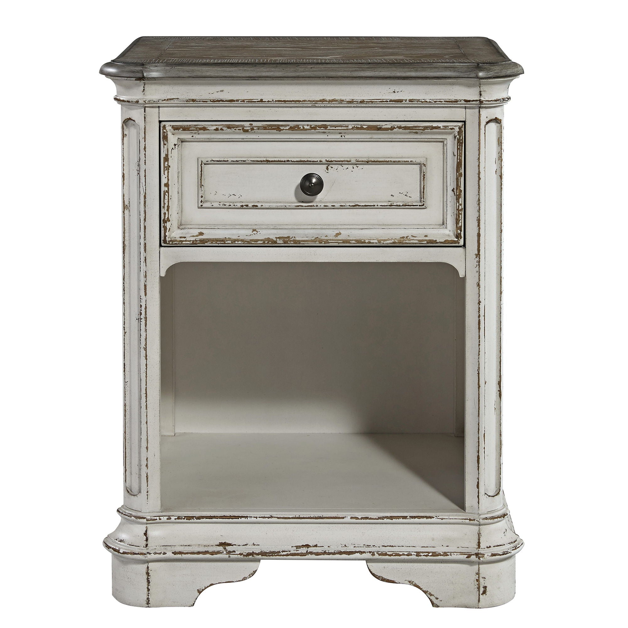 Magnolia Manor - 1 Drawer Nightstand - White – Unger Furniture