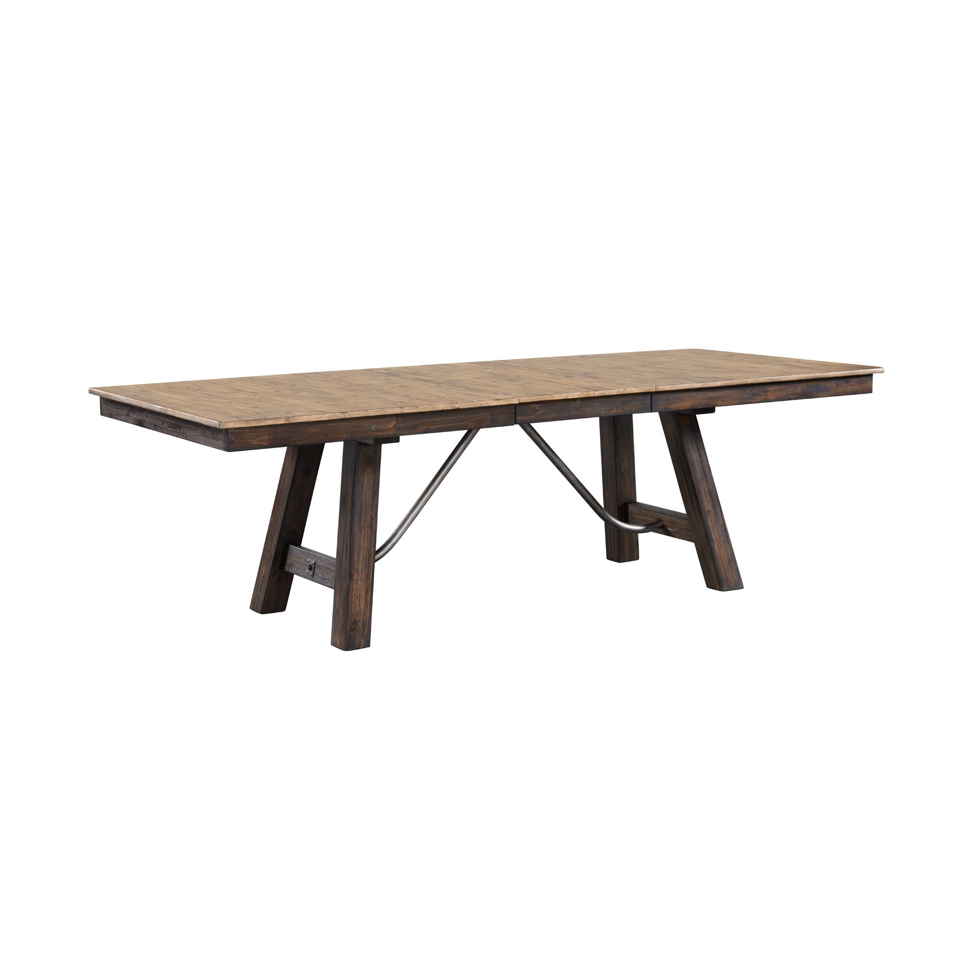 Transitions - Trestle Dining Table - Driftwood / Sable – Unger Furniture